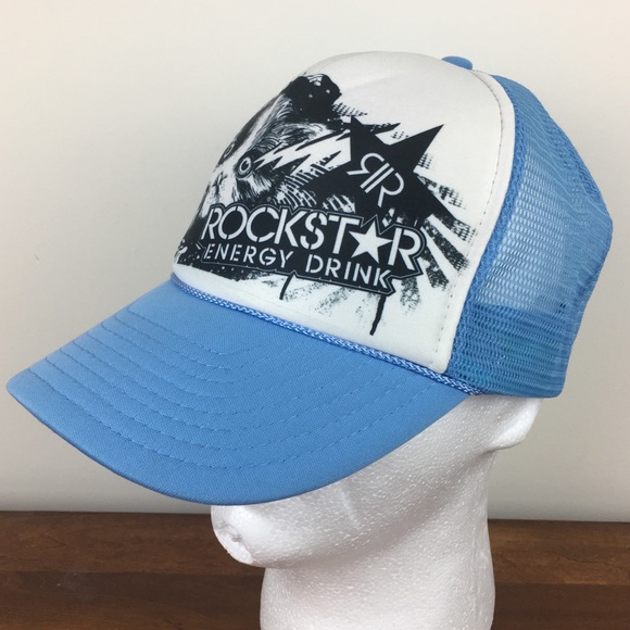 Nissin | Accessories | Rockstar Energy Drink Blue White Conjoined Cat ...